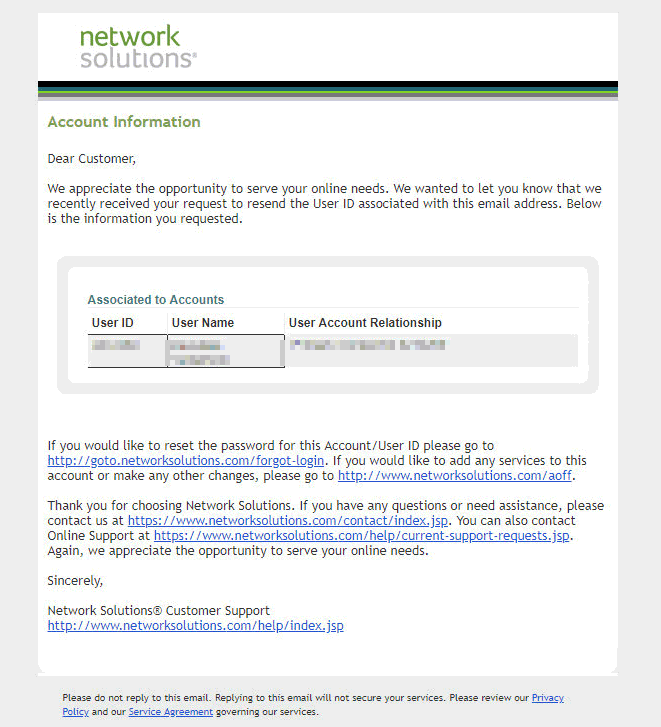 NetworkSolutions の ID が分からなくなった時 | インターネットサービス株式会社